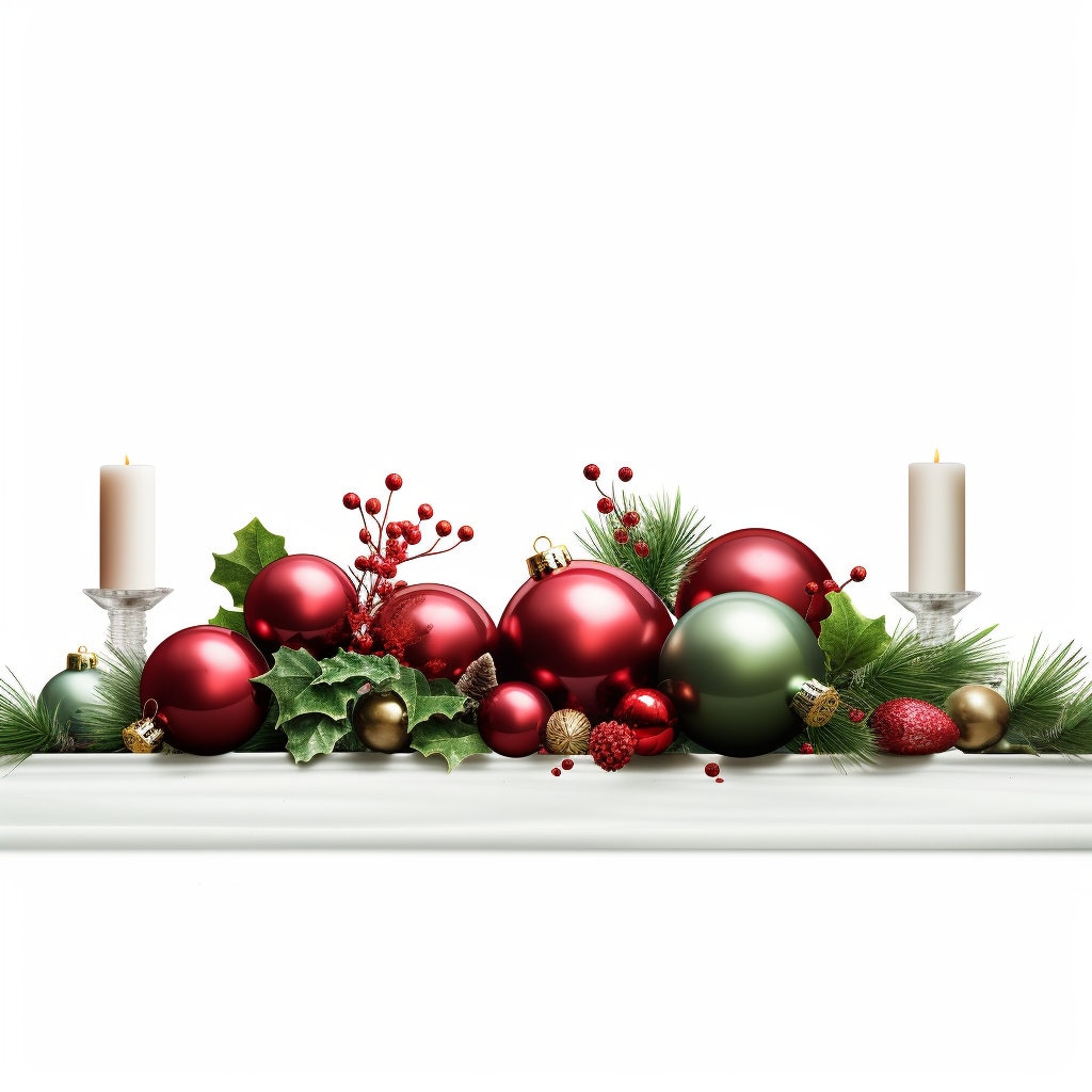 Christmas TABLE DECORATIONS Clipart Bundle 1 300 Dpi High Quality ...