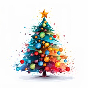 Christmas TREES | Clipart Bundle 4 | 300 Dpi High Quality | Commercial ...