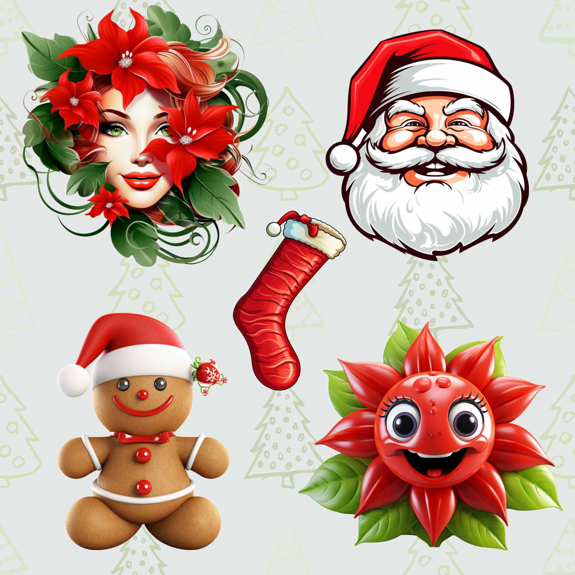 Christmas Clipart Bundle 2b 300 Dpi High Quality - Etsy