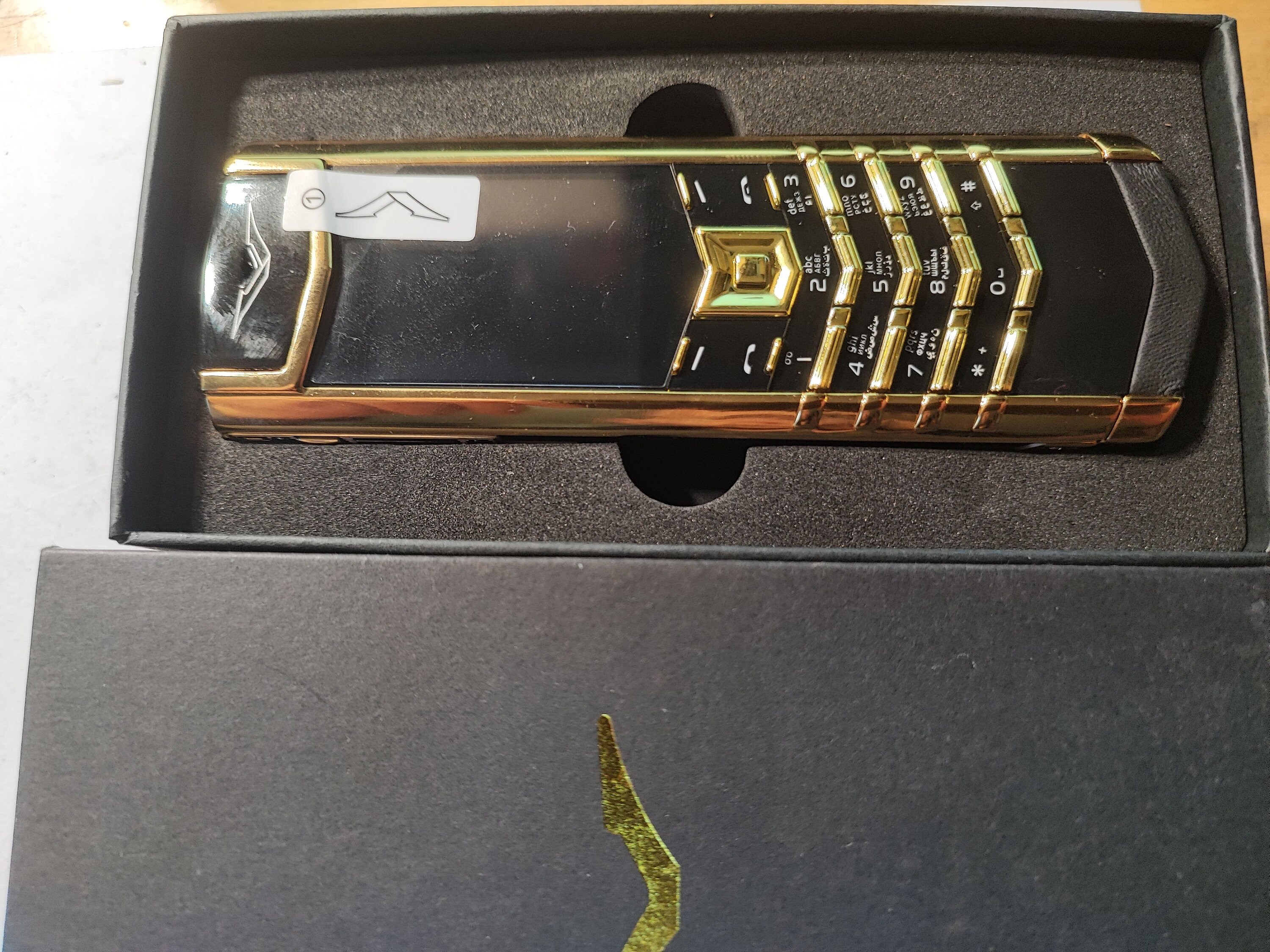 Vertu Gold Mobile Phone Luxury New in Box Heavy Double Sim Card ...