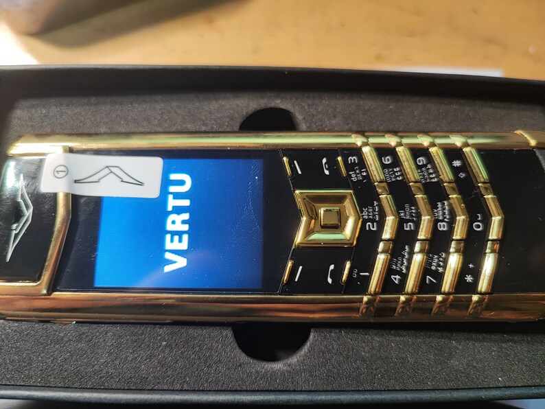 Vertu Gold Mobile Phone Luxury New in Box Heavy Double Sim Card ...