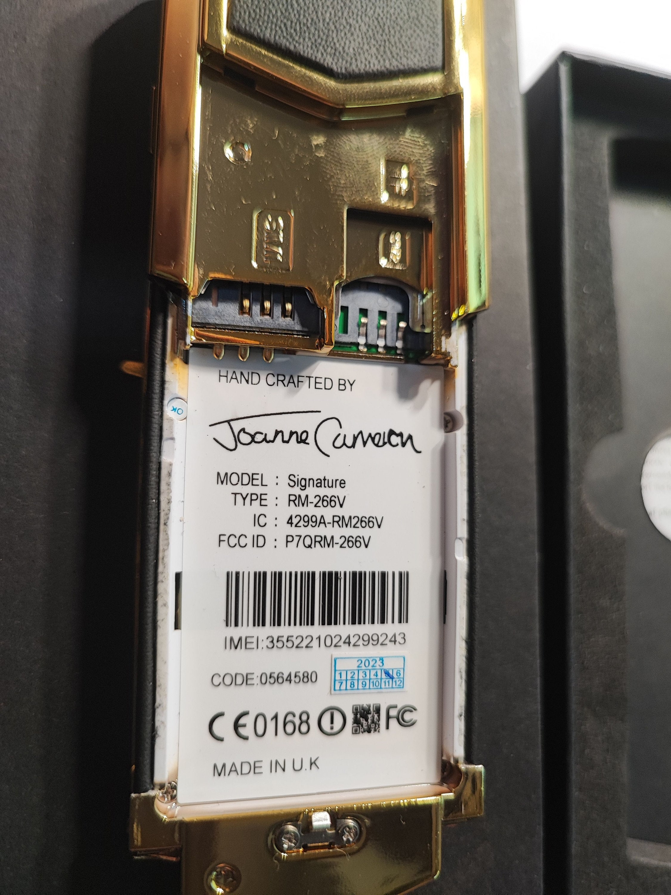 Vertu Gold Mobile Phone Luxury New in Box Heavy Double Sim Card ...