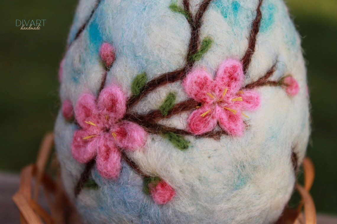 Easter Eggneedle Felted Eggspring Ornamentneedle Felted - Etsy