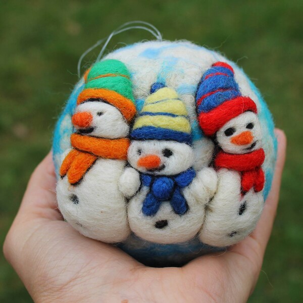 Needle Felted Balls - Etsy