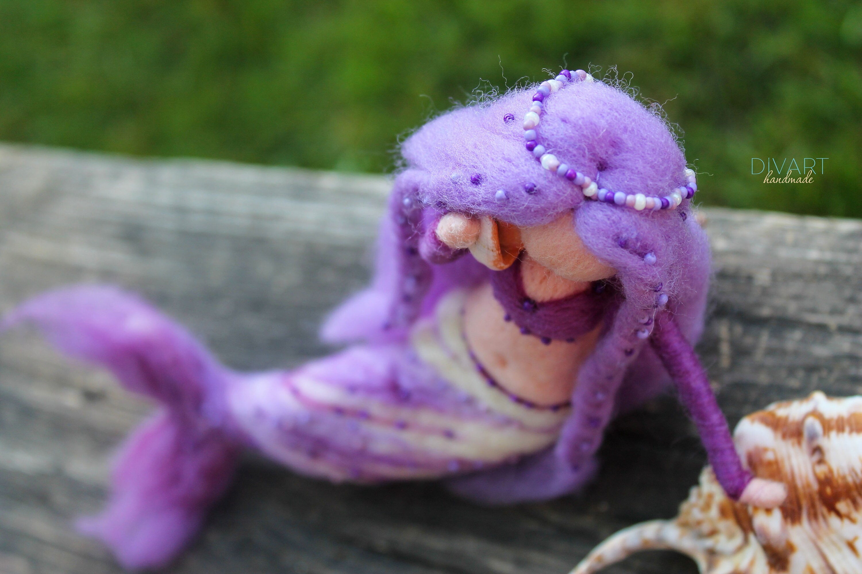 Needle Felted Mermaid Wool Mermaid naiad Needle Felted Art - Etsy