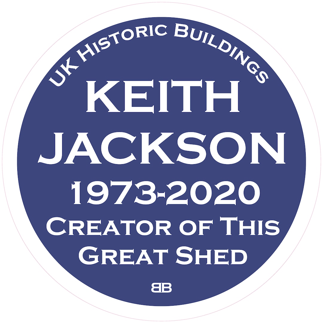 Blue Heritage Personalised Gift Plaque - Shed Sign, House Sign ...