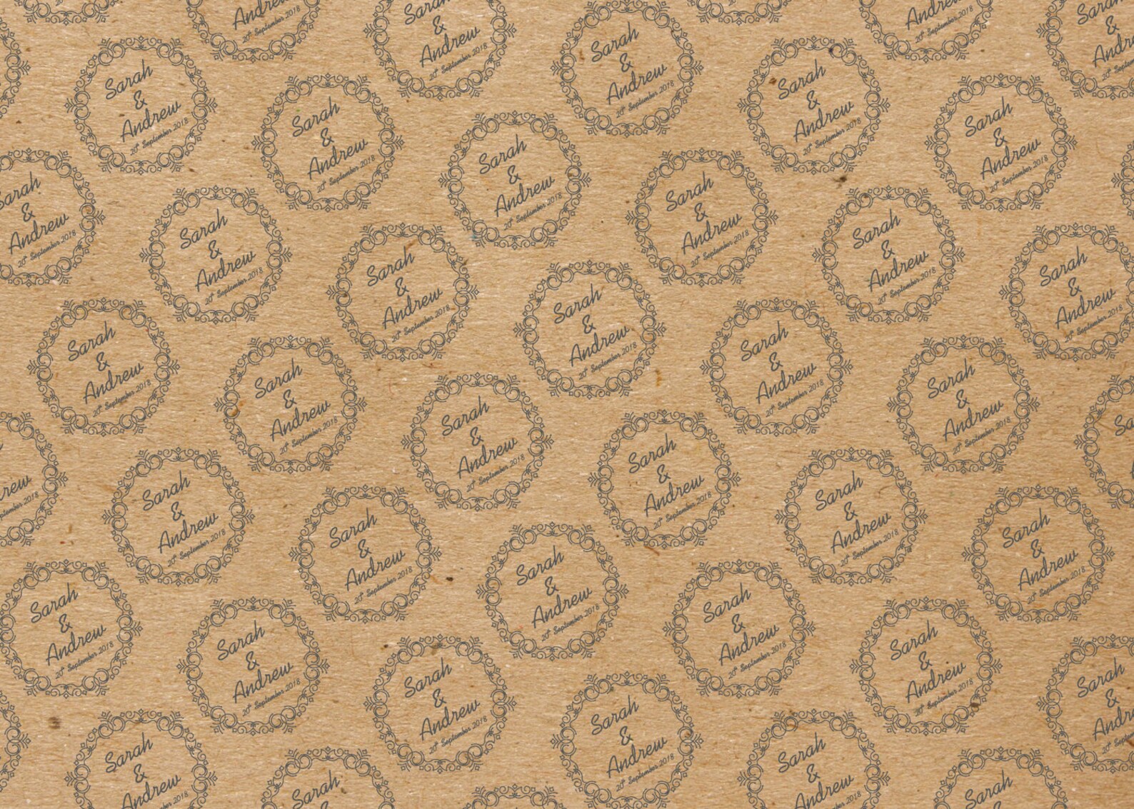 Personalised Wedding Ring Wrapping Paper 1m Sheet or 10m Roll - Etsy