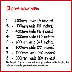 Motorhome Name Stickers, Choose From 18 Colours, 10 Fonts and 8 Sizes ...