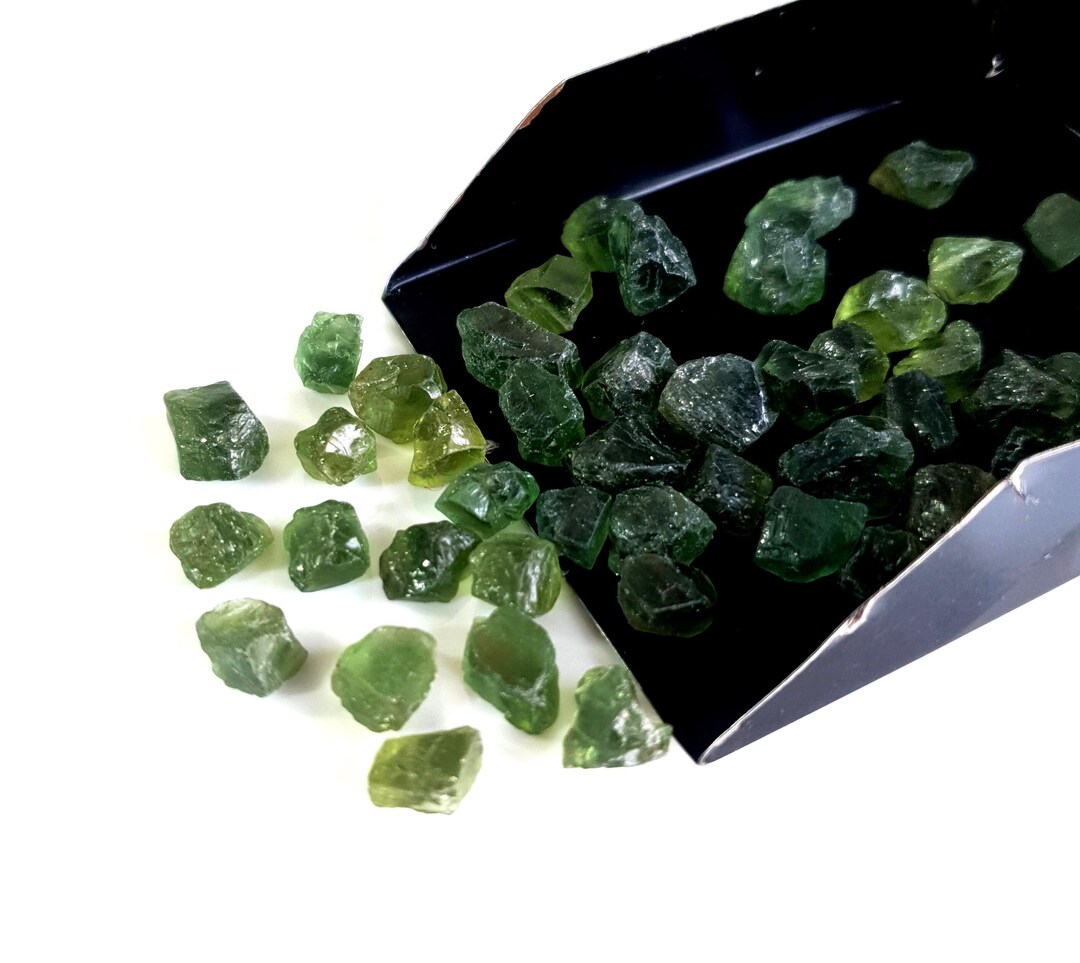 20 Pieces Natural Green Fluorite Gemstone Rough/ Fluorite Rough for ...