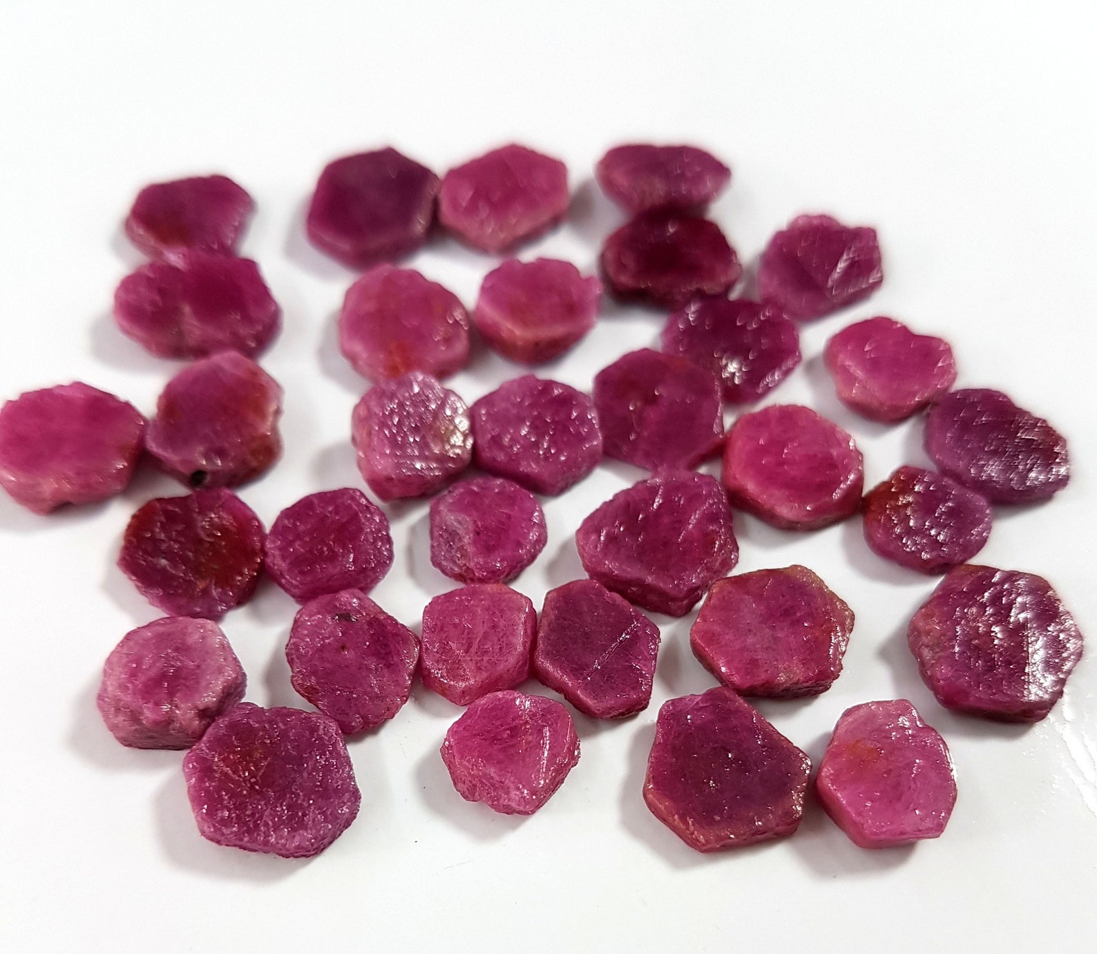 WHOLESALE AAA Natural Ruby Gemstone Slices Ruby Rough - Etsy