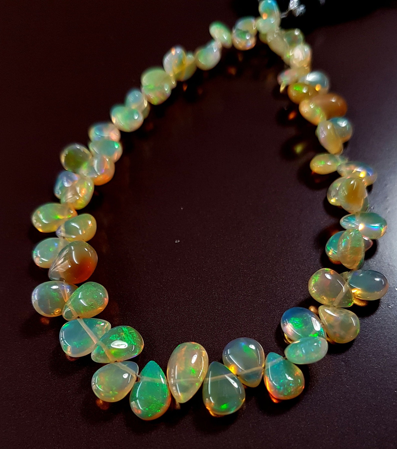 Ethiopian Opal Beads 3x5 -- 5x9 MM Opal Smooth Beads, Ethiopian Opal ...