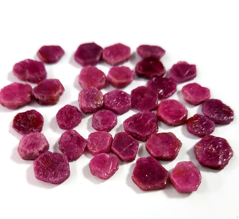 WHOLESALE AAA Natural Ruby Gemstone Slices Ruby Rough - Etsy