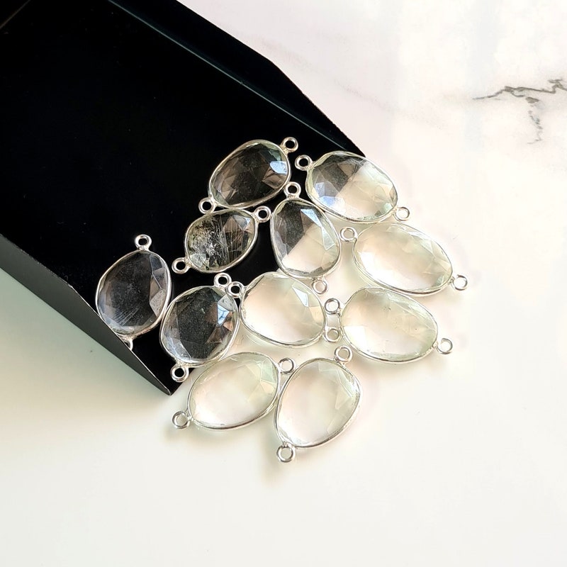 Crystal Charm Connectors - Etsy