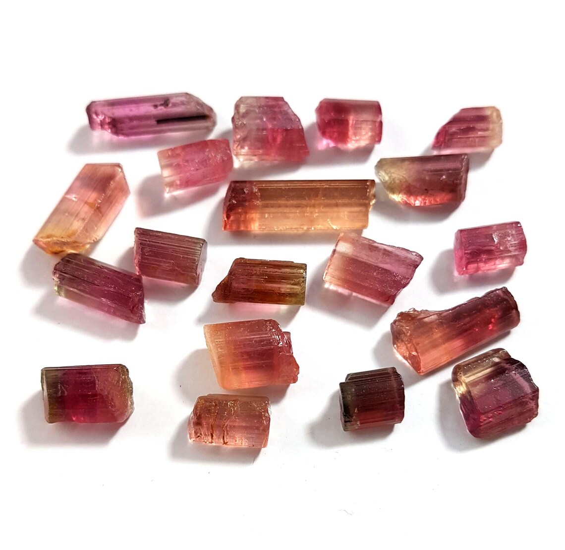 Natural Bi and Tri Color TOURMALINE Gemstone Sticks Tourmaline | Etsy