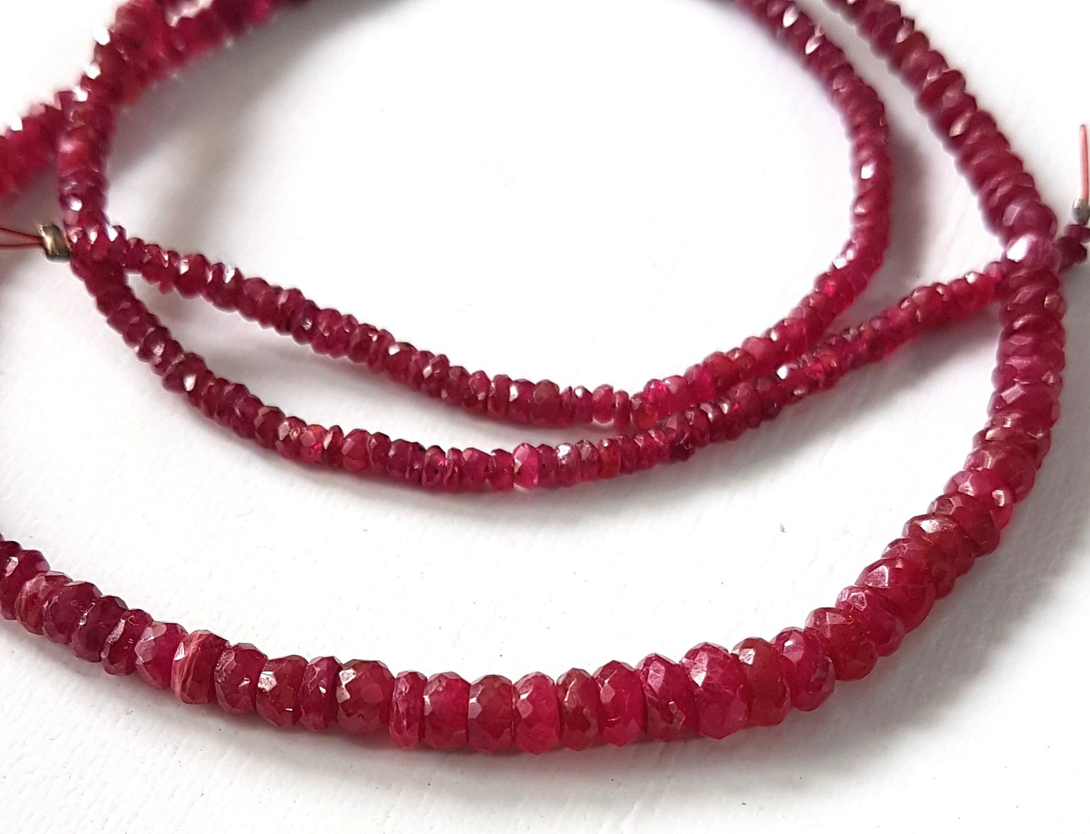 AFRICAN RUBY Gemstone Faceted Beads Red Ruby Beads Loose Beads - Etsy