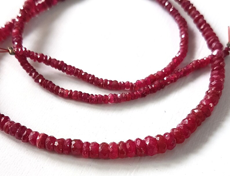 AFRICAN RUBY Gemstone Faceted Beads Red Ruby Beads Loose Beads - Etsy