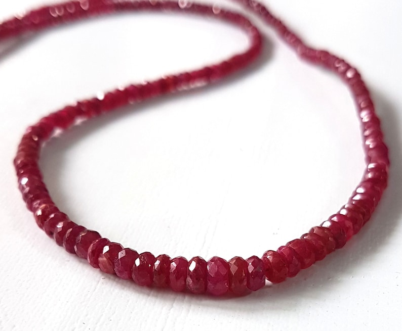 AFRICAN RUBY Gemstone Faceted Beads Red Ruby Beads Loose Beads - Etsy