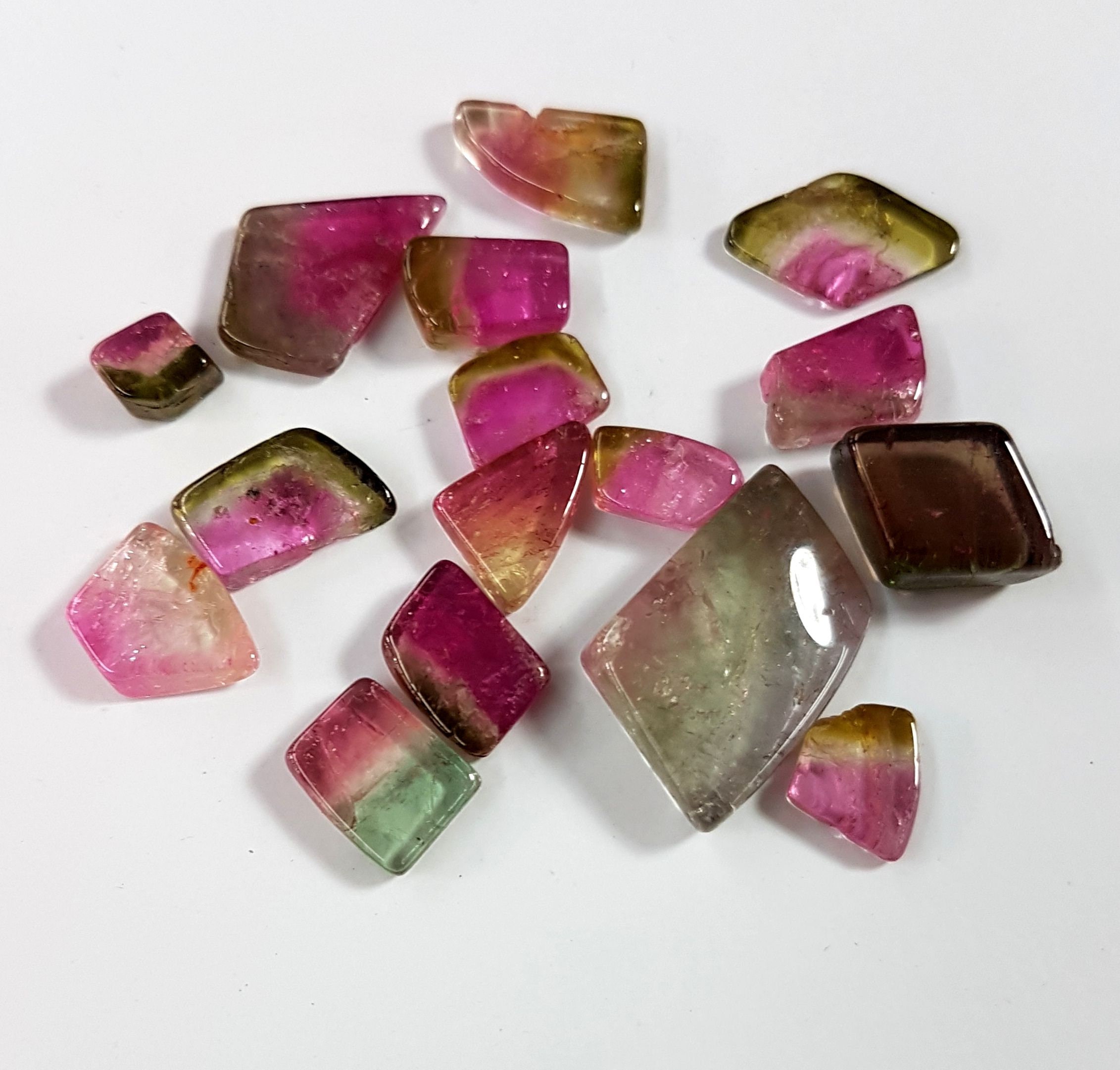 Tourmaline gemstone Watermelon Tourmaline cabochons loose | Etsy