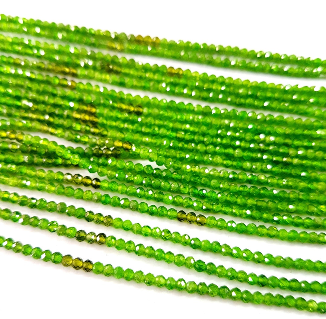 WHOLESALE GREEN TOURMALINE Roundels Beads Wholesale Gemstone Roundels ...