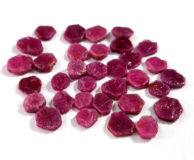 WHOLESALE AAA Natural Ruby Gemstone Slices Ruby Rough | Etsy