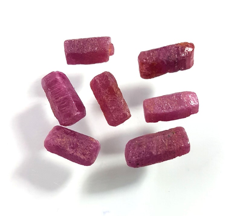 Natural RUBY Raw Rough Stone Ruby Sticks Loose Beads Loose | Etsy