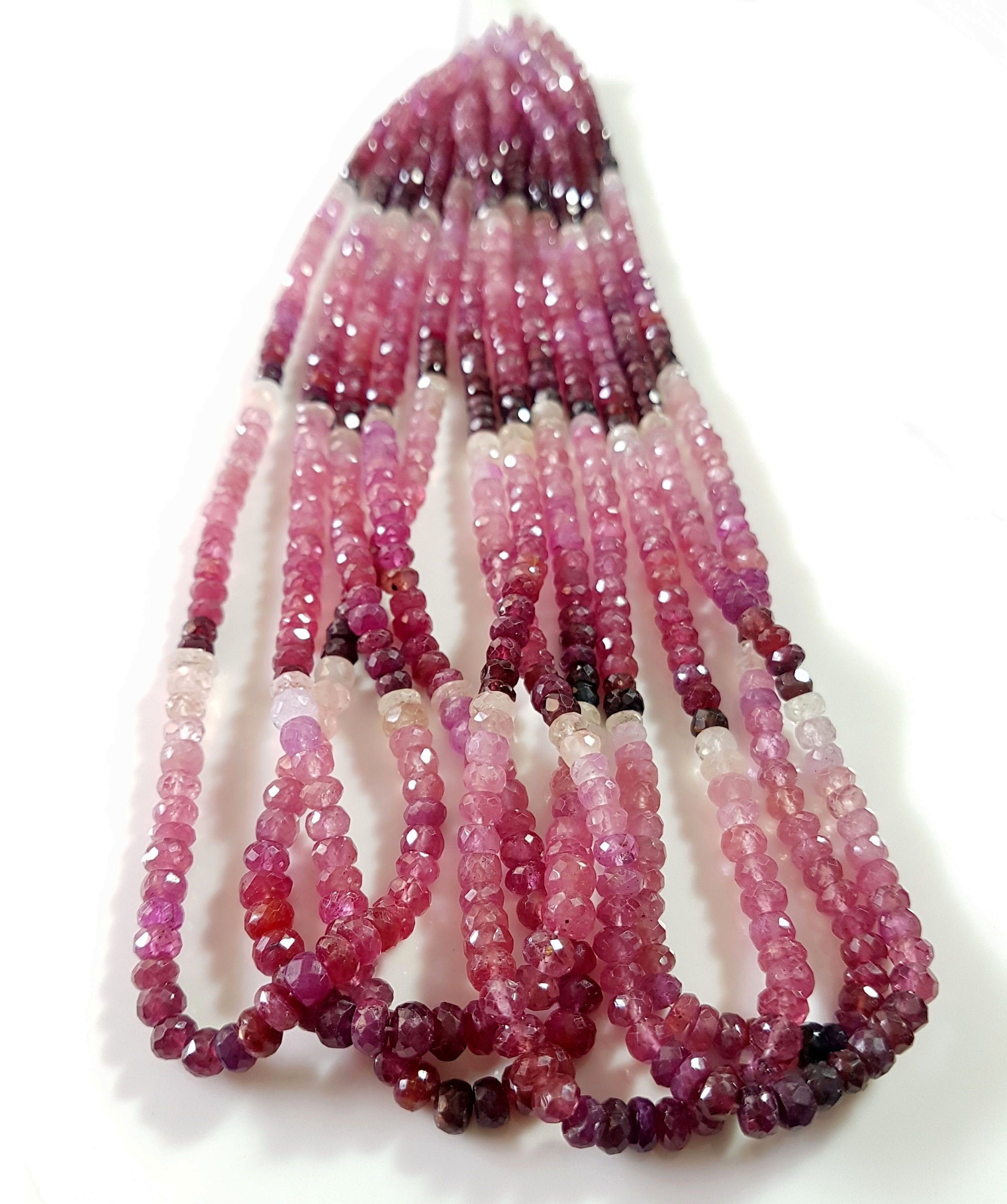 AAAA GEMSTONE Wholesale Natural RUBY Shaded Faceted Roundels - Etsy