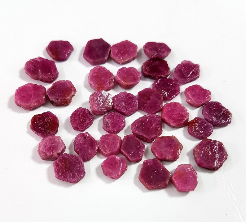 WHOLESALE AAA Natural Ruby Gemstone Slices Ruby Rough - Etsy