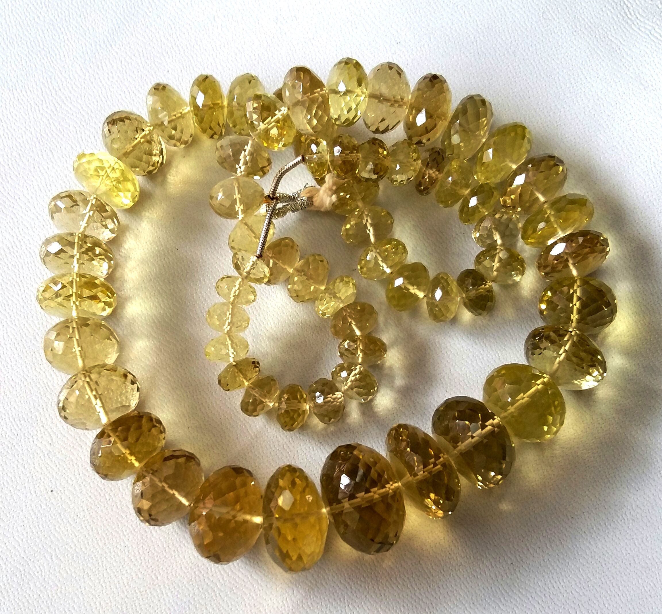 Brand New Full 9 Inch Strand Natural LEMON TOPAZ Faceted | Etsy