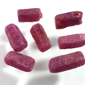 Natural RUBY Raw Rough Stone Ruby Sticks Loose Beads Loose - Etsy