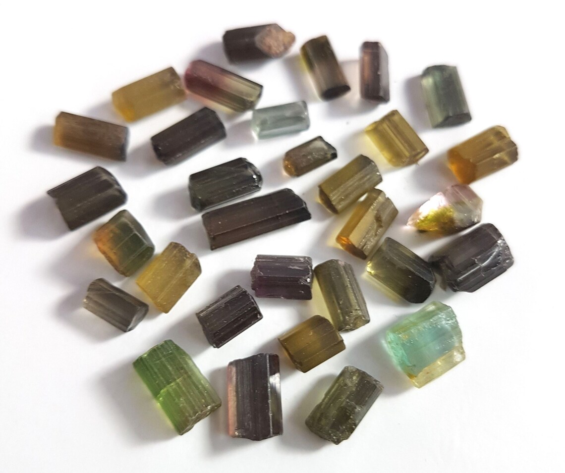 GEM QUALITY Natural Watermelon Minerals Tourmaline Gemstone - Etsy