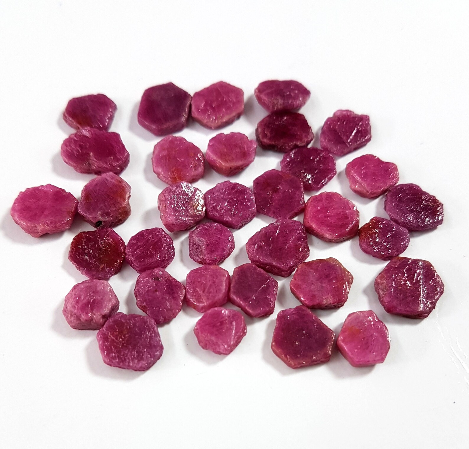 WHOLESALE AAA Natural Ruby Gemstone Slices Ruby Rough | Etsy