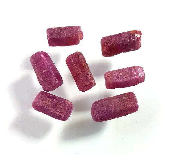 Natural RUBY Raw Rough Stone Ruby Sticks Loose Beads Loose | Etsy