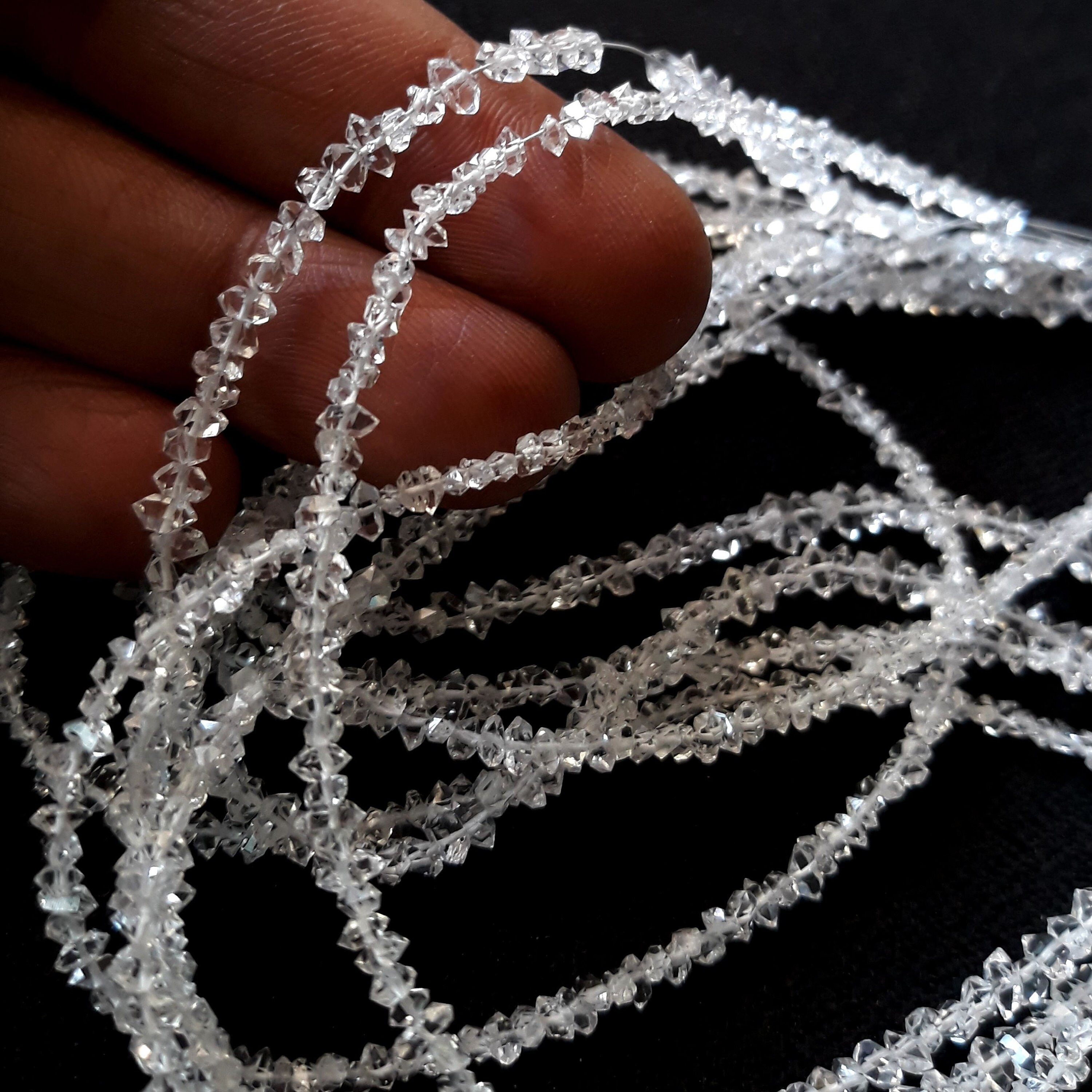 Brand New Amazing HERKIMER Diamond Quartz Beadsherkimer Rough | Etsy