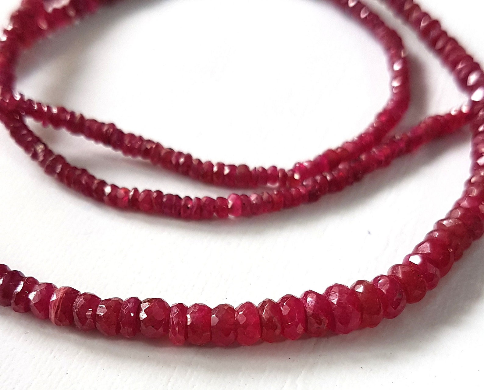 AFRICAN RUBY Gemstone Faceted Beads Red Ruby Beads Loose Beads - Etsy