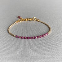 Ruby Bracelet - Etsy