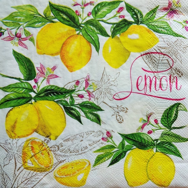 Lemon Tissue Paper - Etsy