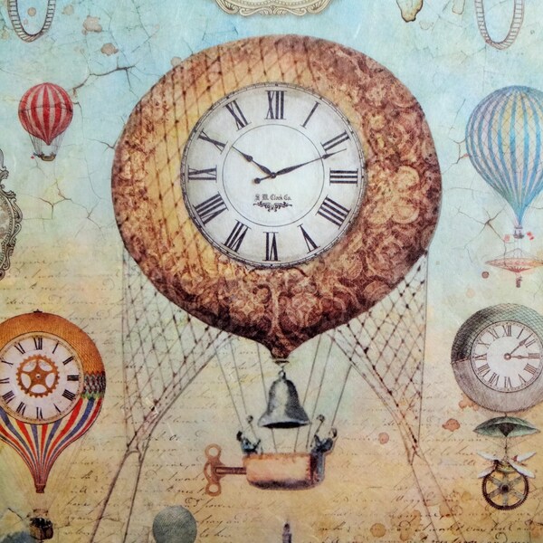 Clock Face Decoupage - Etsy