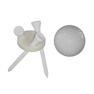 3 Tee Golf Ball Display Stand, Mount, Holder, Trophy, NEW - Etsy