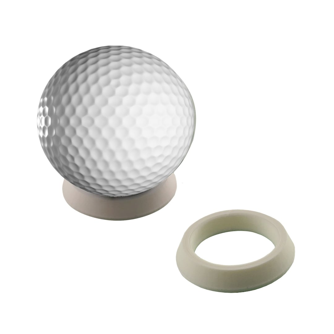 2 Pc Golf Ball Display Stand, Mount, Holder, Trophy, White, Qty. 2 ...