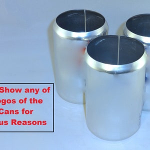 3 Pack of Silver 12 Oz Beer Hider Soda Can Covers Sleeve | Etsy