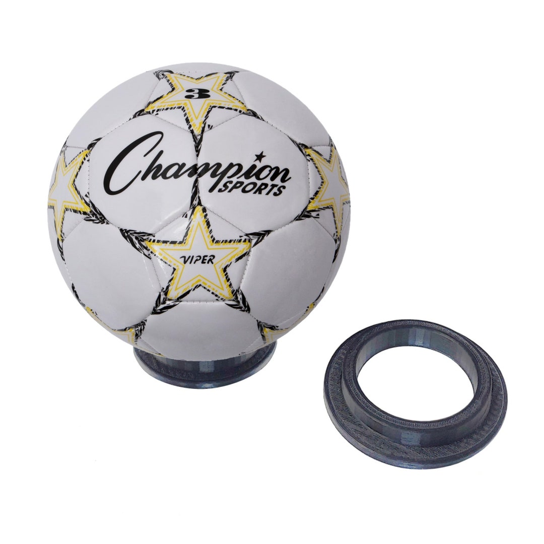 5 Pc. Soccer Ball, Football Display Stand, Stands, Cup, Holder, Trophy ...