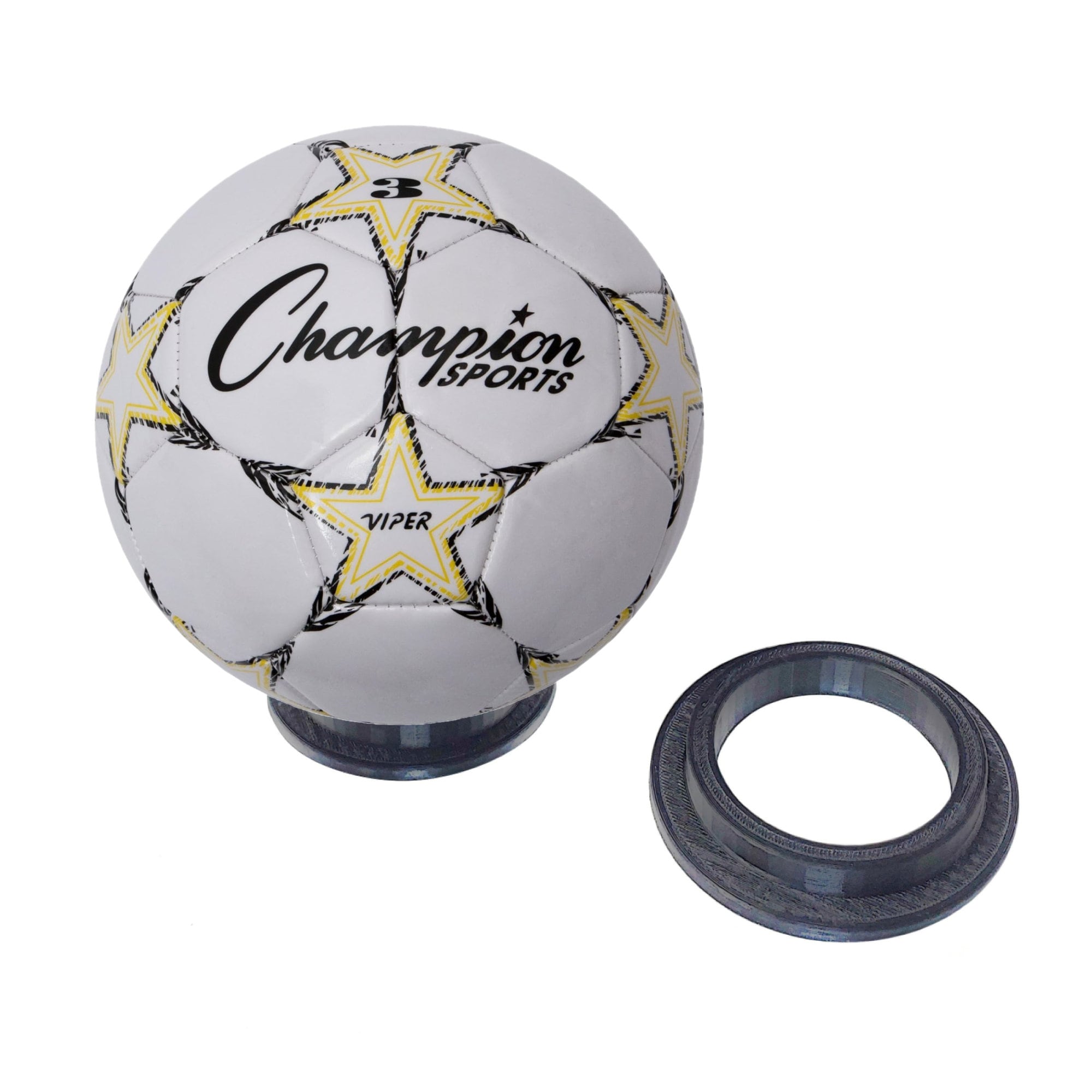 5 Pc. Soccer Ball, Football Display Stand, Stands, Cup, Holder, Trophy ...