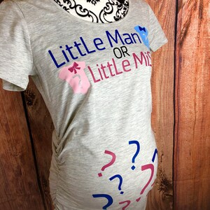 Little Man or Little Miss Couples Gender Reveal Shirt Little - Etsy