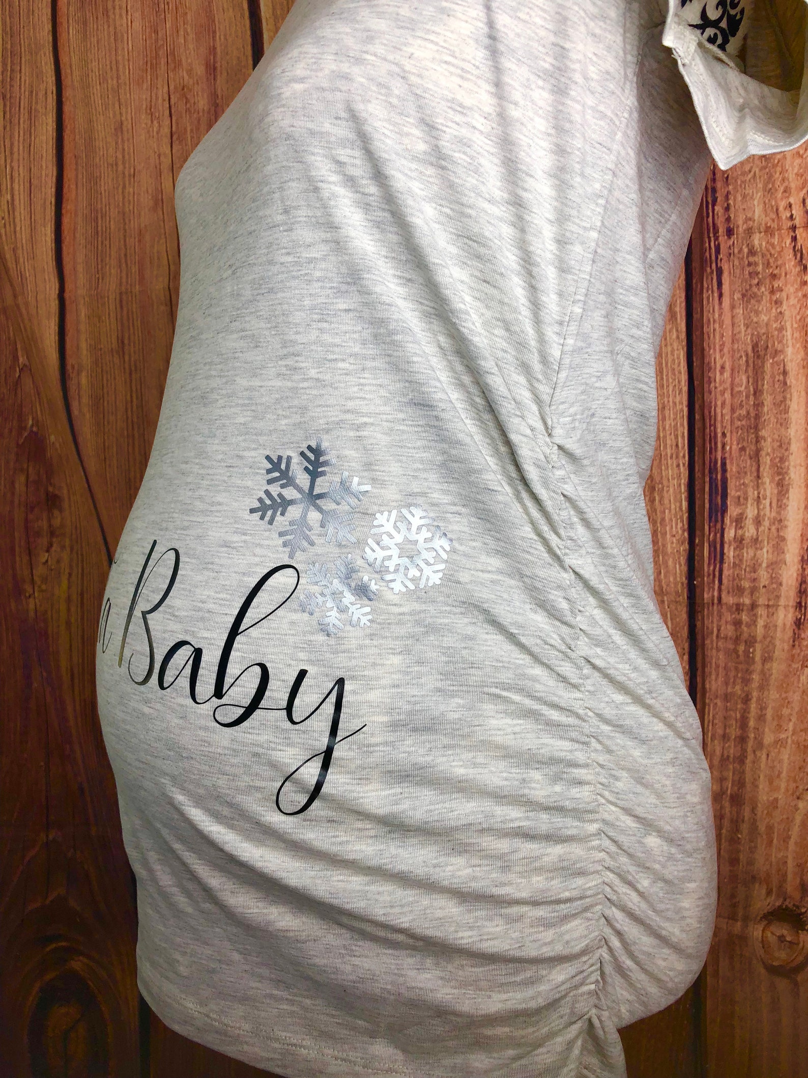 Santa Baby Maternity Shirt Christmas Maternity Shirt Pregnancy - Etsy