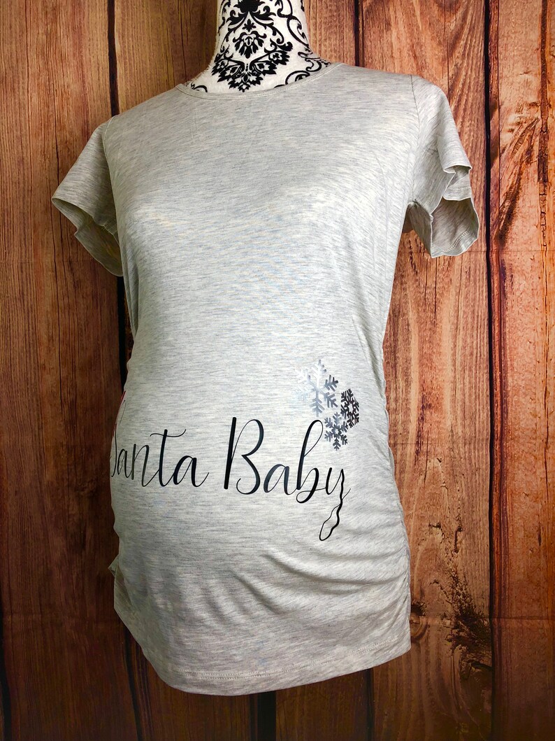 Santa Baby Maternity Shirt Christmas Maternity Shirt Pregnancy | Etsy