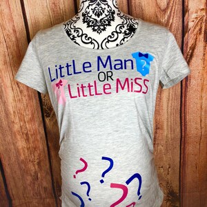 Little Man or Little Miss Couples Gender Reveal Shirt Little - Etsy