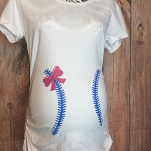 Baseball or Bows Gender Reveal Shirts Gender Reveal Baseball - Etsy