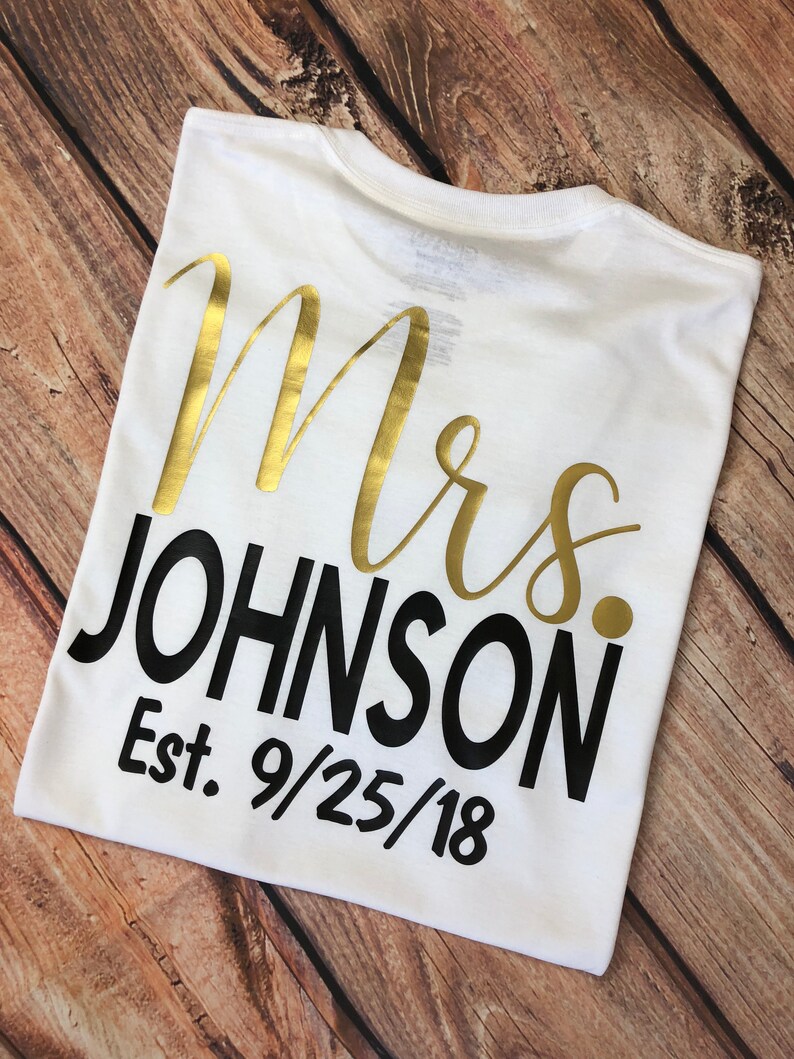 Mr Mrs Shirts Established Shirts Couples Wedding Shirts - Etsy