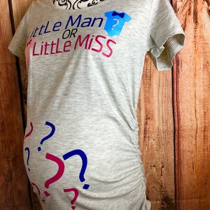Little Man or Little Miss Couples Gender Reveal Shirt Little - Etsy