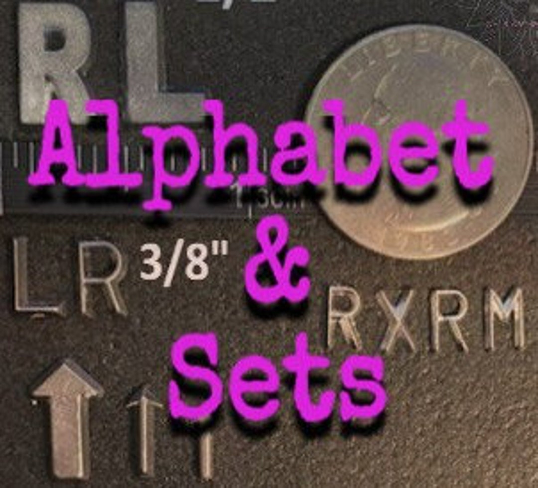 Full Lead Alphabet *bulk Price* Lead Letters, Unmounted Flat Face. 1/4 ...